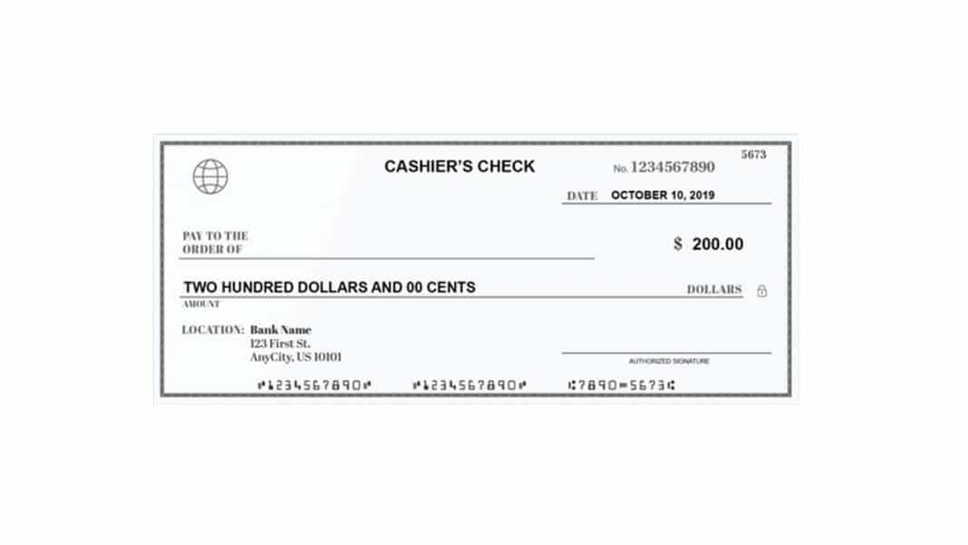 Cashiers Check - What Is a Cashier's Check, How to Get a Cashier’s ...